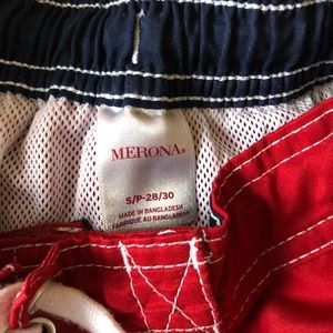 Merona | Swim | Mens Merona Board Shorts Red Small | Poshmark